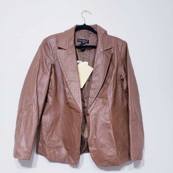 Dialogue | Jackets & Coats | Dialogue Quilted Leather Jacket | Poshmark